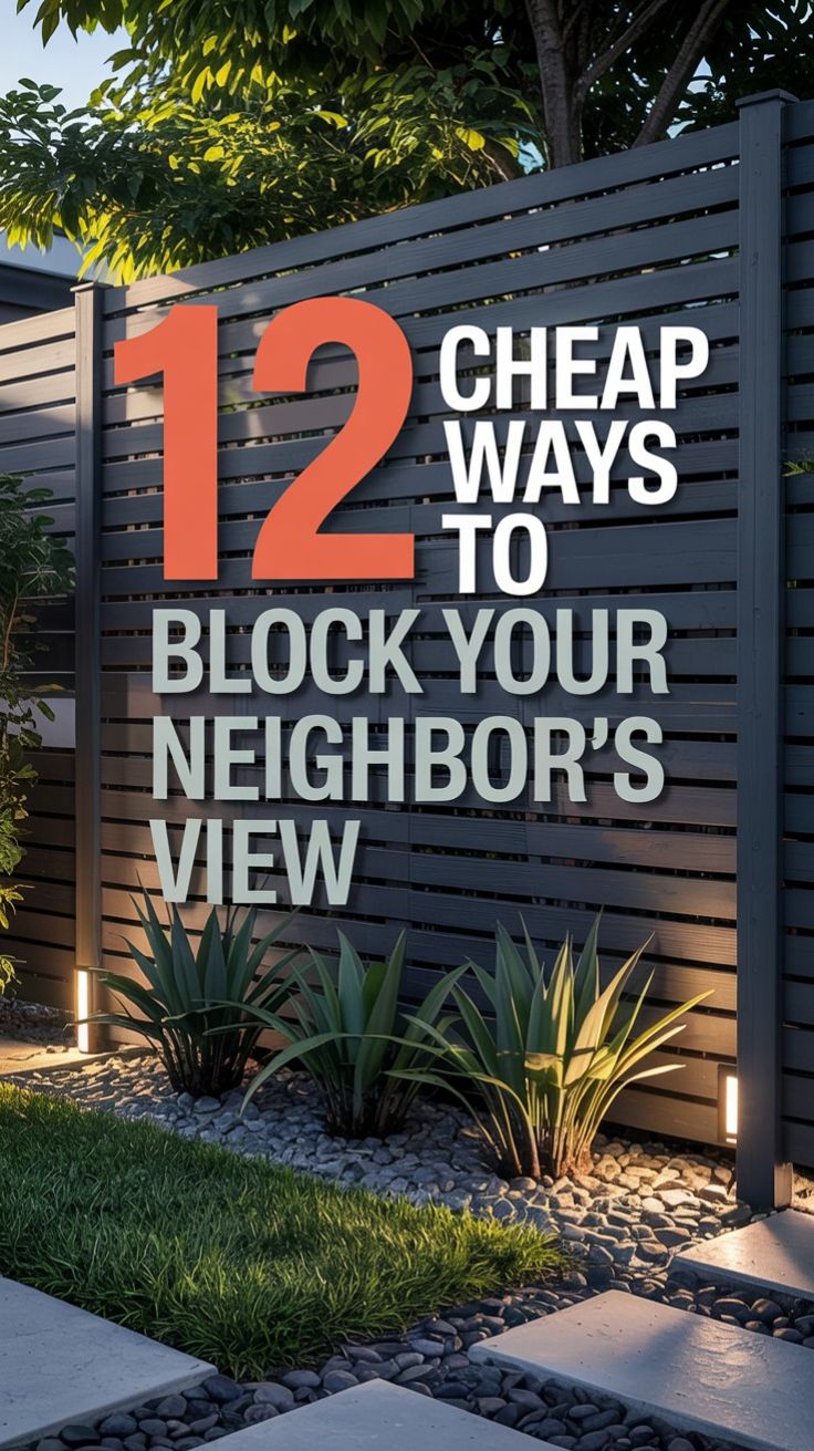 12 Cheap Ways To Block Neighbors View [Enjoy Your Privacy!] - Grow Your ...