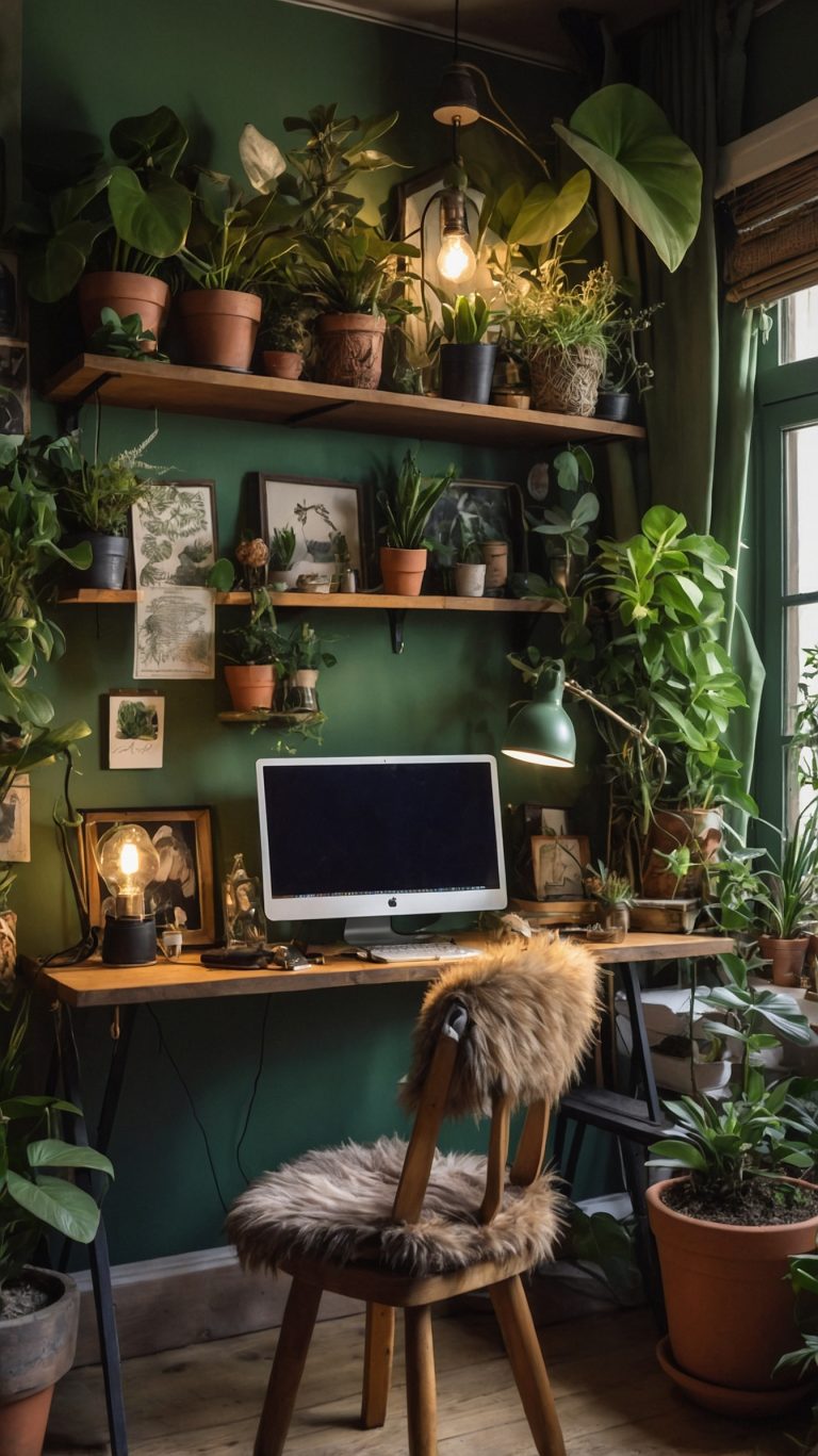 20+ Must See Ideas for Your Earthy Home Office! - Grow Your Yard