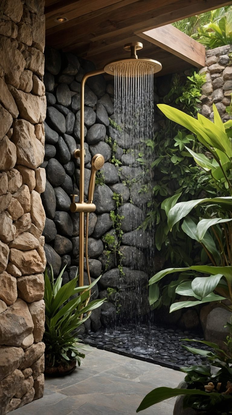 34+ Outdoor Shower Ideas for Your Backyard Oasis - Grow Your Yard