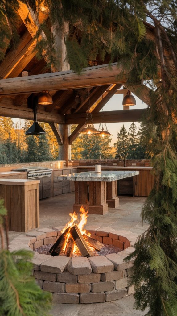 30+ Rustic Outdoor Kitchens Too Good to Stay Inside! - Grow Your Yard