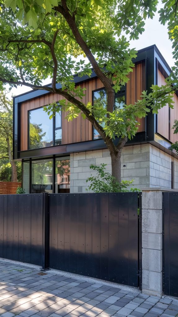 31+ Stylish Modern Fence Designs You Can Copy! - Grow Your Yard