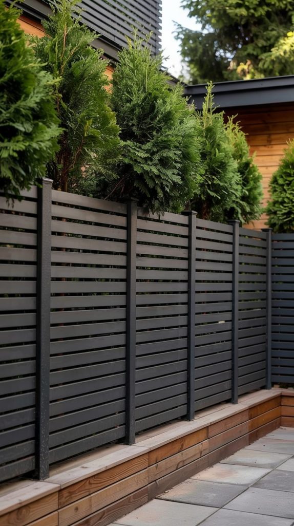 31+ Stylish Modern Fence Designs You Can Copy! - Grow Your Yard