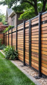 31+ Stylish Modern Fence Designs You Can Copy! - Grow Your Yard
