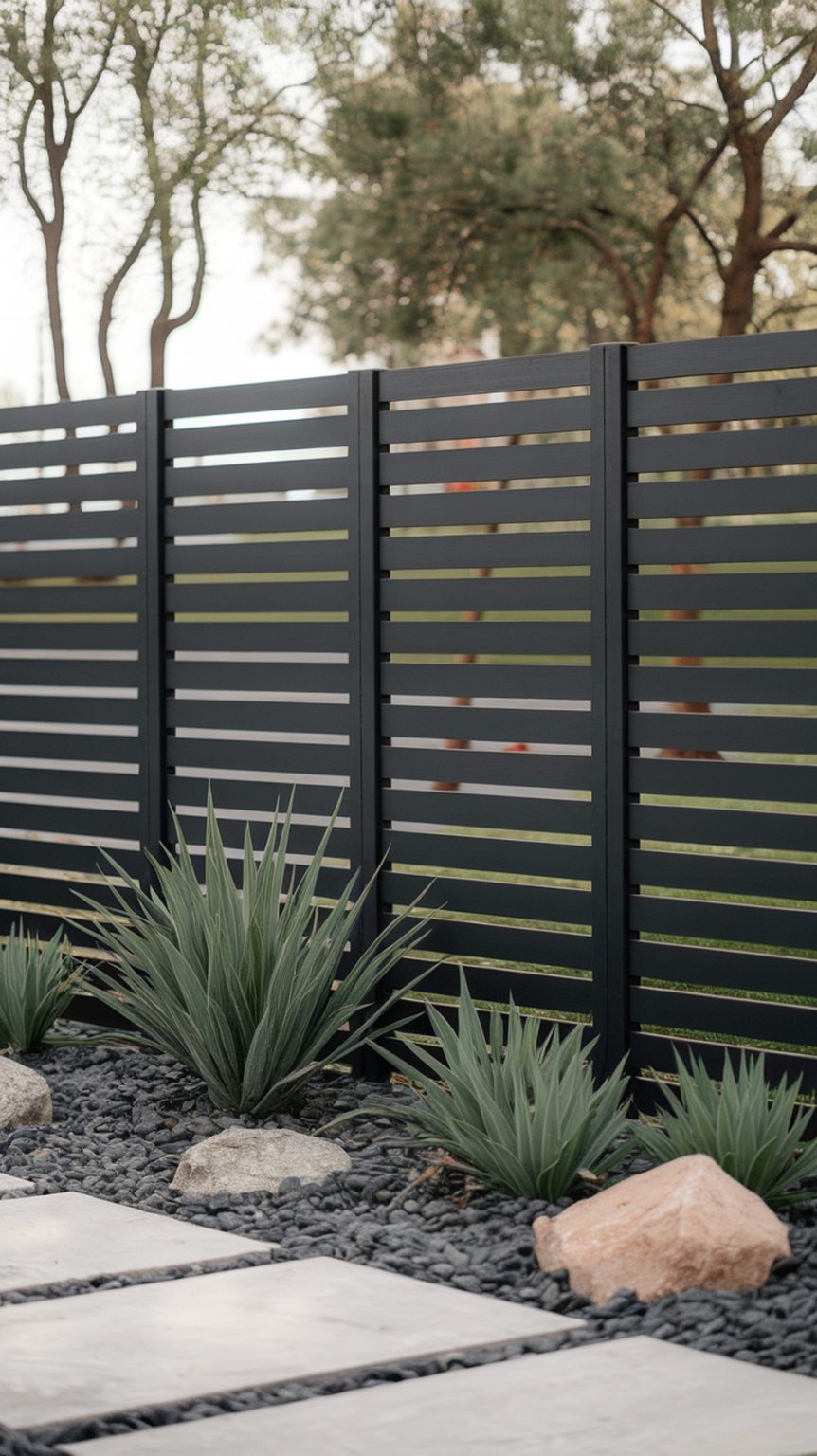 31+ Stylish Modern Fence Designs You Can Copy! - Grow Your Yard