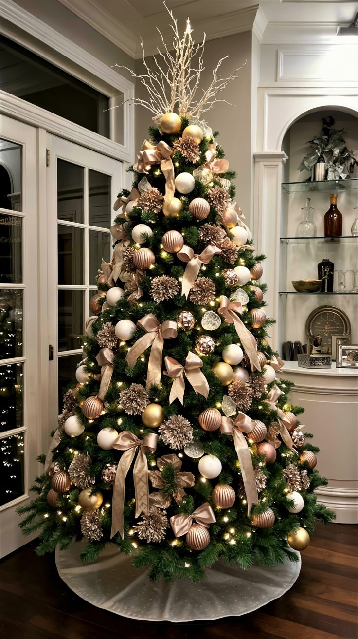 25+ Champagne Christmas Tree Ideas - Grow Your Yard
