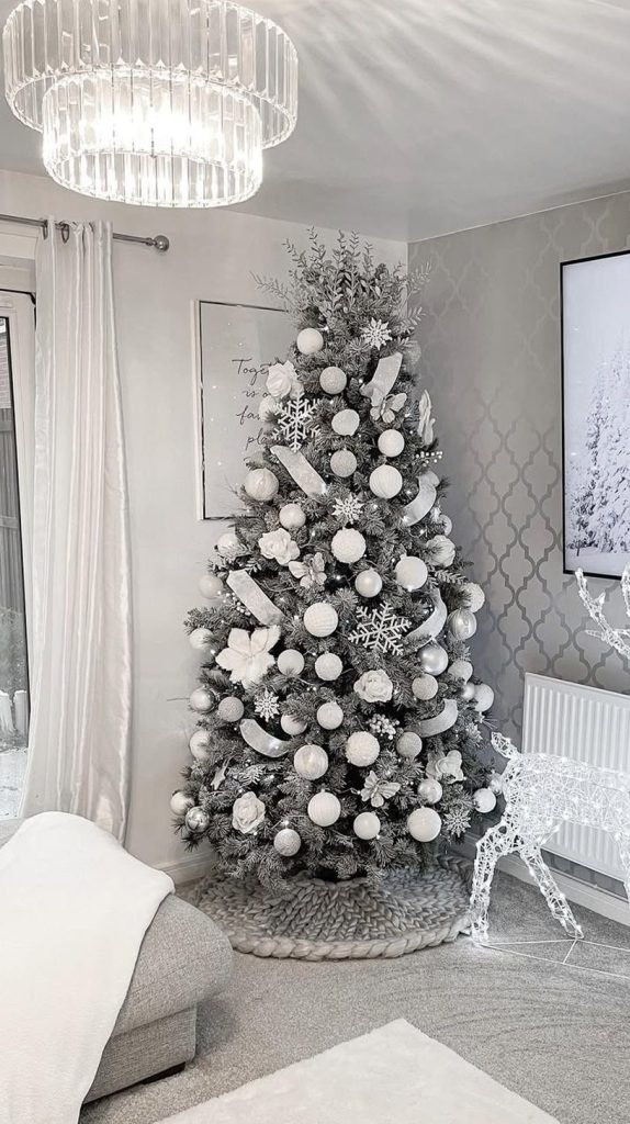 35+ Stunning White Christmas Tree Ideas You've Got To See! - Grow Your Yard