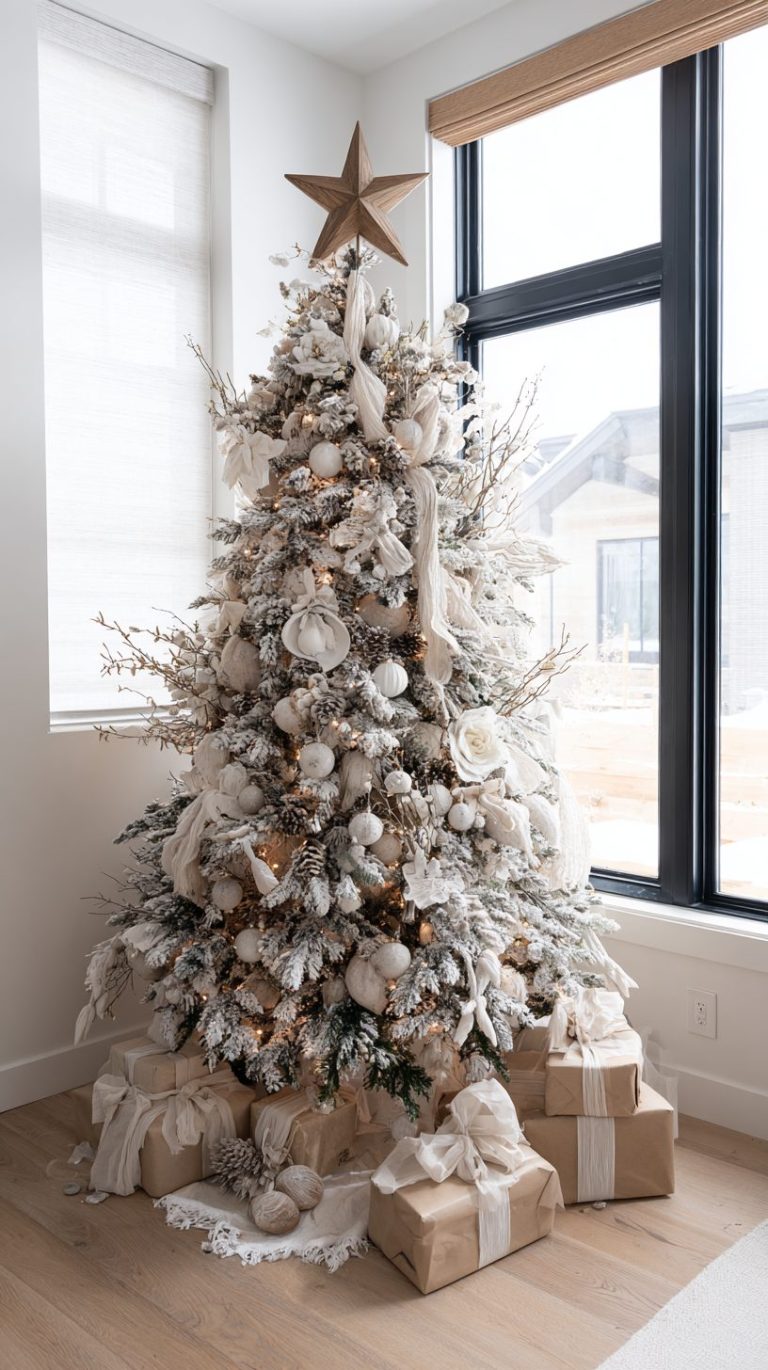 35+ Stunning White Christmas Tree Ideas You've Got To See! - Grow Your Yard