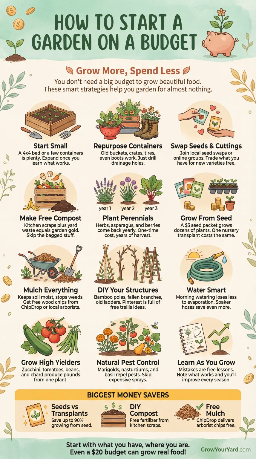 10 Genius Way to Start Gardening on a Budget (Grow More, Spend Less ...